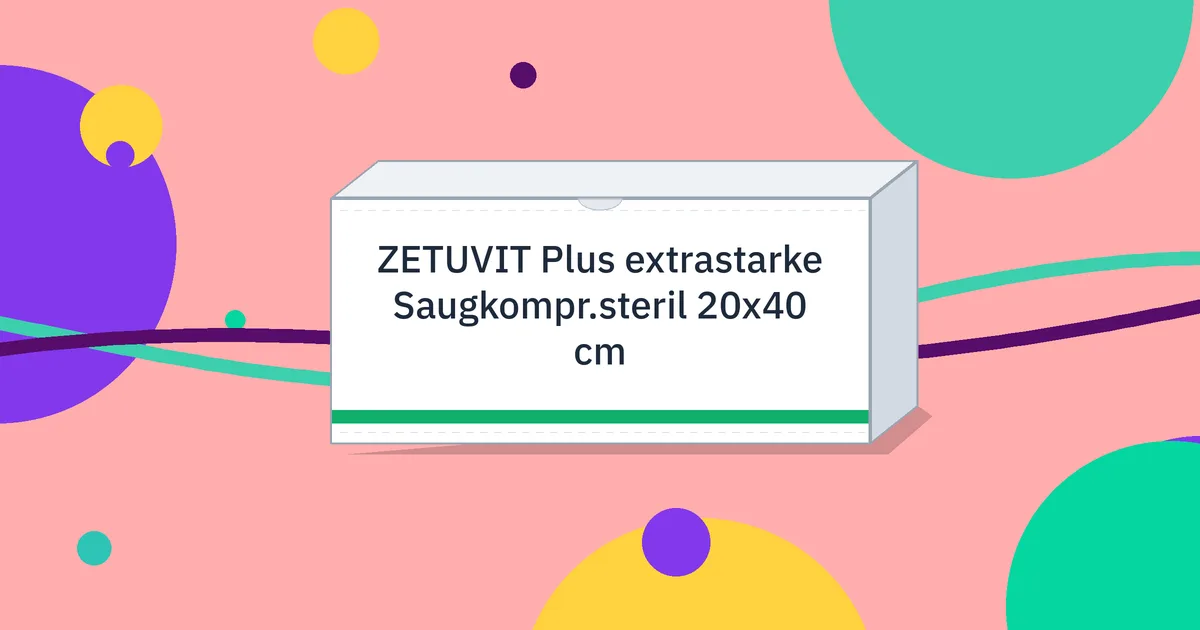 Symbolbild: Packung mit der Aufschrift ZETUVIT Plus extrastarke Saugkompr.steril 20x40 cm (PZN 19704726) – Verfügbarkeit und Bezug in Apotheken in Frankfurt am Main