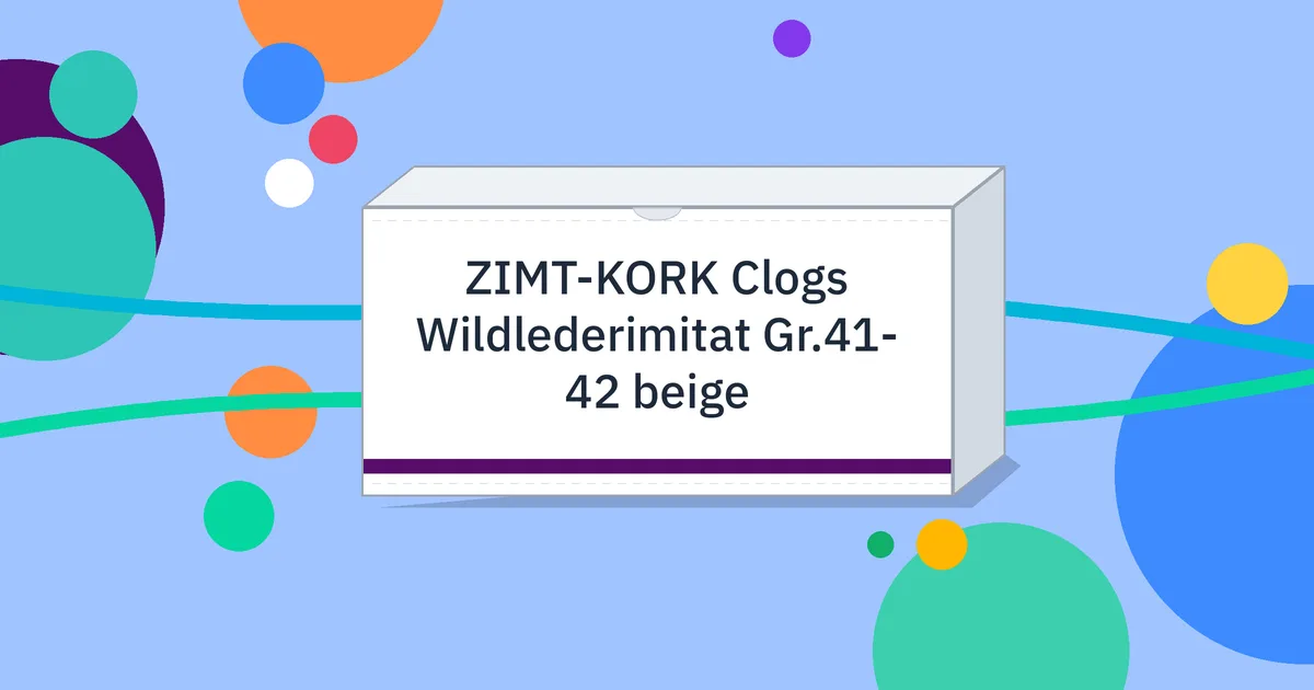 Symbolbild: Packung mit der Aufschrift ZIMT-KORK Clogs Wildlederimitat Gr.41-42 beige (PZN 19728738) – Verfügbarkeit und Bezug in Apotheken in Frankfurt am Main