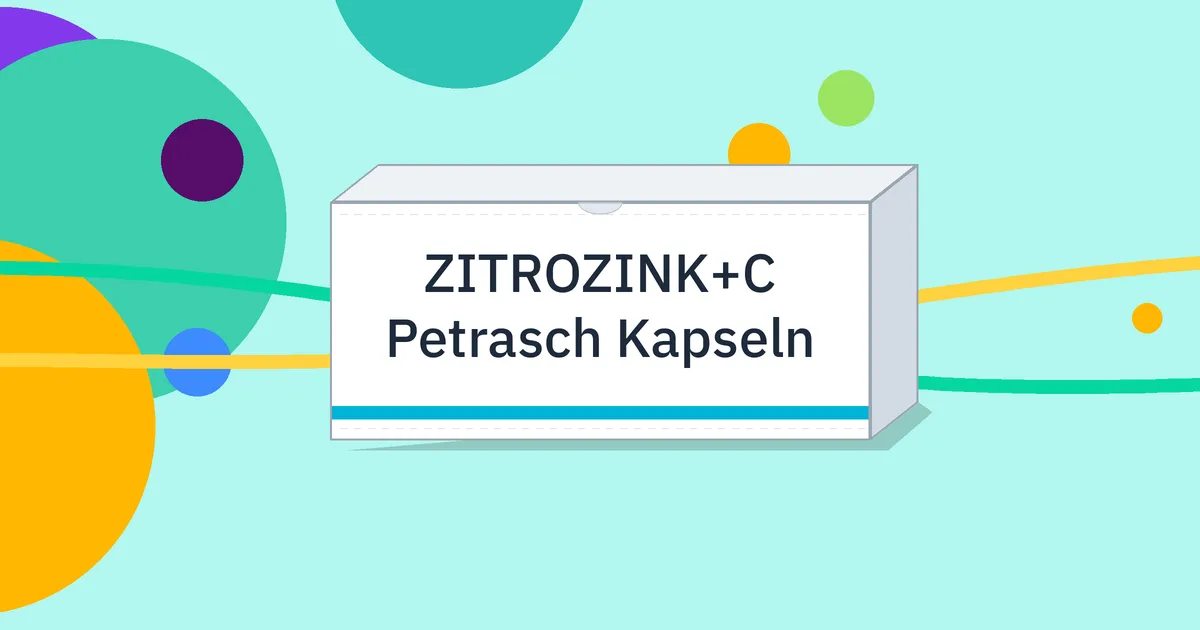 Symbolbild: Packung mit der Aufschrift ZITROZINK+C Petrasch Kapseln (PZN 13511239) – Verfügbarkeit und Bezug in Apotheken in Frankfurt am Main