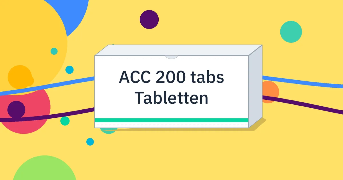 Symbolbild: Packung mit der Aufschrift ACC 200 tabs Tabletten (PZN 00451145) – Verfügbarkeit und Bezug in Apotheken in Frankfurt am Main