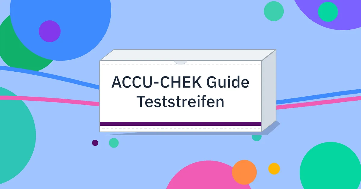 Symbolbild: Packung mit der Aufschrift ACCU-CHEK Guide Teststreifen (PZN 17155184) – Verfügbarkeit und Bezug in Apotheken in Frankfurt am Main