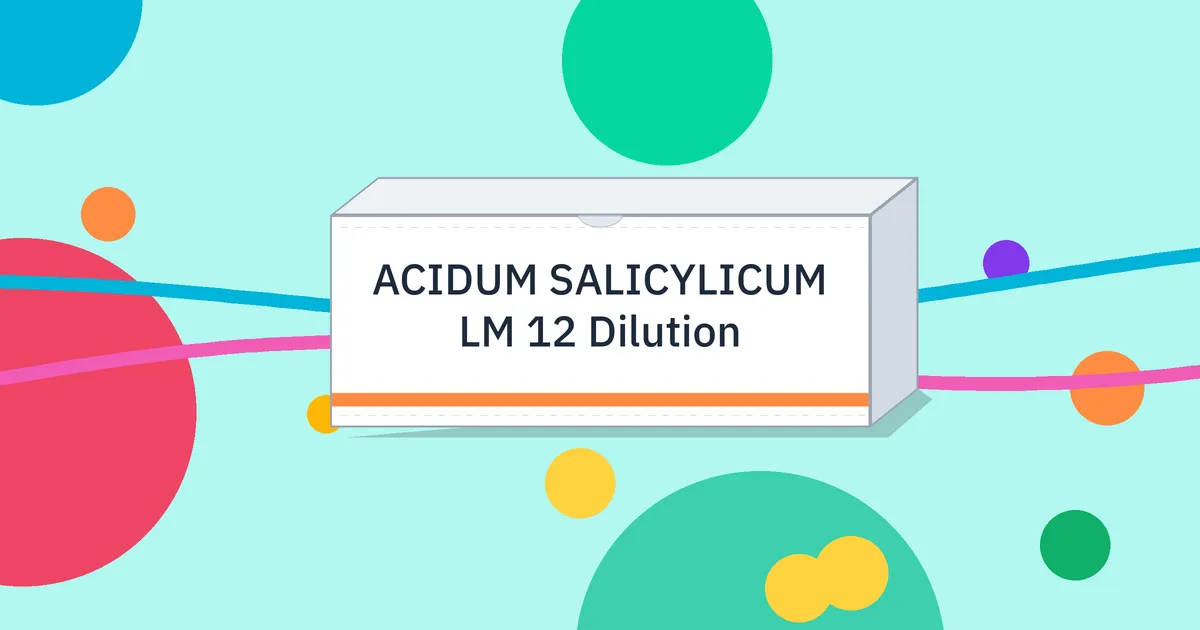 Symbolbild: Packung mit der Aufschrift ACIDUM SALICYLICUM LM 12 Dilution (PZN 13281963) – Verfügbarkeit und Bezug in Apotheken in Frankfurt am Main