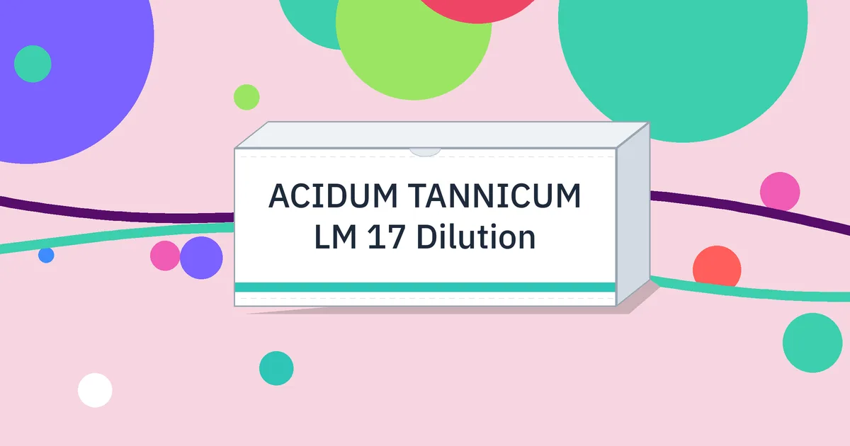Symbolbild: Packung mit der Aufschrift ACIDUM TANNICUM LM 17 Dilution (PZN 13285866) – Verfügbarkeit und Bezug in Apotheken in Frankfurt am Main