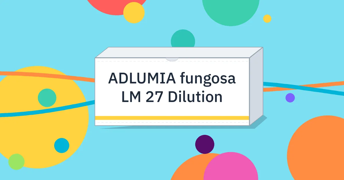 Symbolbild: Packung mit der Aufschrift ADLUMIA fungosa LM 27 Dilution (PZN 13296769) – Verfügbarkeit und Bezug in Apotheken in Frankfurt am Main