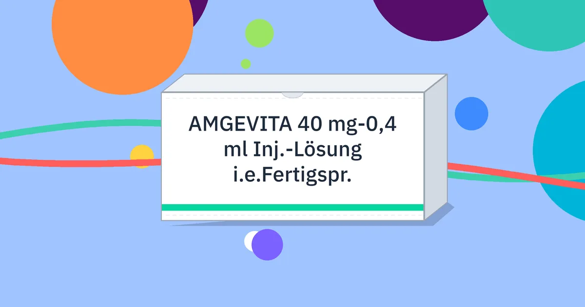Symbolbild: Packung mit der Aufschrift AMGEVITA 40 mg-0,4 ml Inj.-Lösung i.e.Fertigspr. (PZN 19685621) – Verfügbarkeit und Bezug in Apotheken in Frankfurt am Main