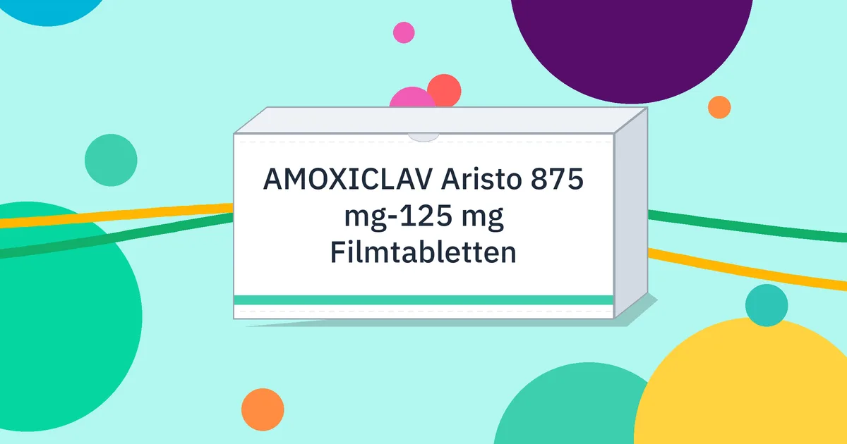 Symbolbild: Packung mit der Aufschrift AMOXICLAV Aristo 875 mg-125 mg Filmtabletten (PZN 20790889) – Verfügbarkeit und Bezug in Apotheken in Frankfurt am Main