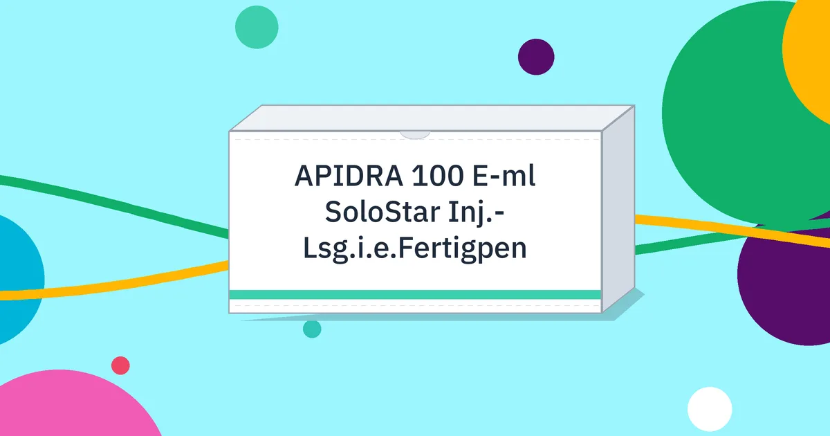Symbolbild: Packung mit der Aufschrift APIDRA 100 E-ml SoloStar Inj.-Lsg.i.e.Fertigpen (PZN 06727045) – Verfügbarkeit und Bezug in Apotheken in Frankfurt am Main