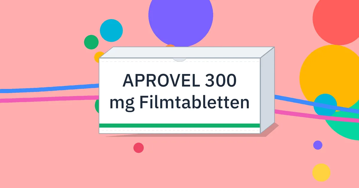 Symbolbild: Packung mit der Aufschrift APROVEL 300 mg Filmtabletten (PZN 02540344) – Verfügbarkeit und Bezug in Apotheken in Frankfurt am Main