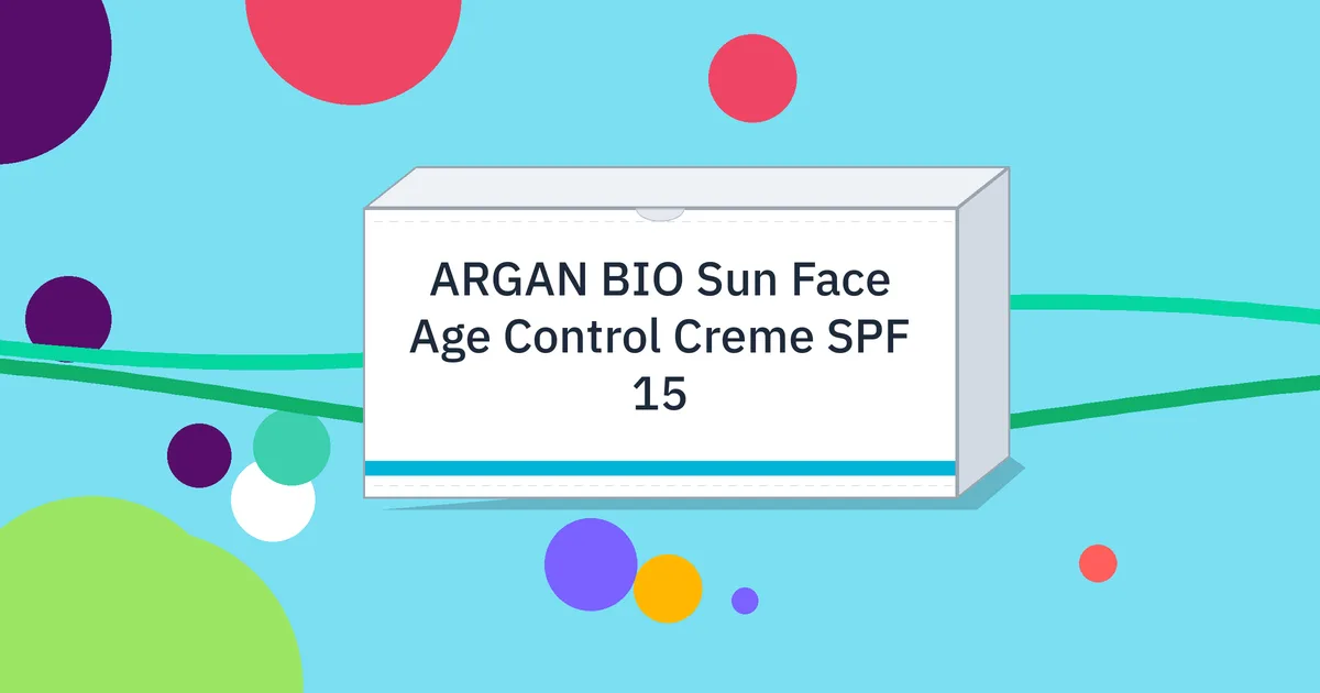 Symbolbild: Packung mit der Aufschrift ARGAN BIO Sun Face Age Control Creme SPF 15 (PZN 03662954) – Verfügbarkeit und Bezug in Apotheken in Frankfurt am Main