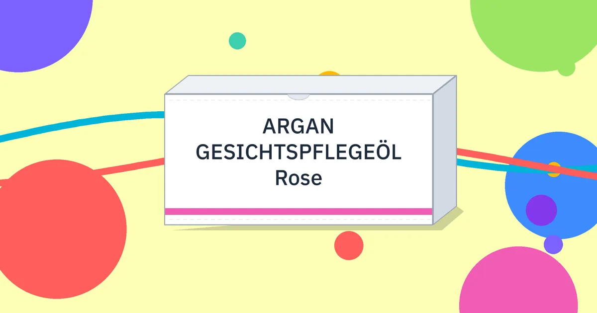 Symbolbild: Packung mit der Aufschrift ARGAN GESICHTSPFLEGEÖL Rose (PZN 10325393) – Verfügbarkeit und Bezug in Apotheken in Frankfurt am Main