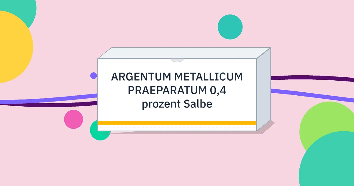 Symbolbild: Packung mit der Aufschrift ARGENTUM METALLICUM PRAEPARATUM 0,4 prozent Salbe (PZN 01571963) – Verfügbarkeit und Bezug in Apotheken in Frankfurt am Main