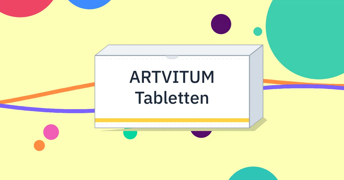 Symbolbild: Packung mit der Aufschrift ARTVITUM Tabletten (PZN 04604249) – Verfügbarkeit und Bezug in Apotheken in Frankfurt am Main