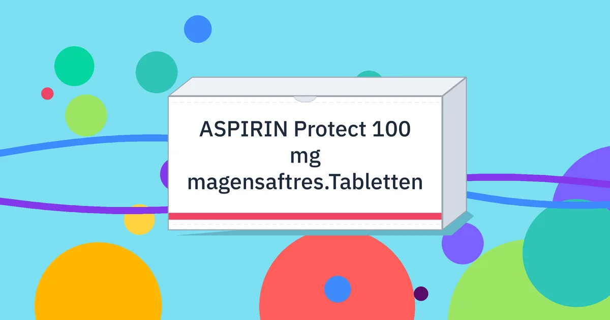 Symbolbild: Packung mit der Aufschrift ASPIRIN Protect 100 mg magensaftres.Tabletten (PZN 06706155) – Verfügbarkeit und Bezug in Apotheken in Frankfurt am Main