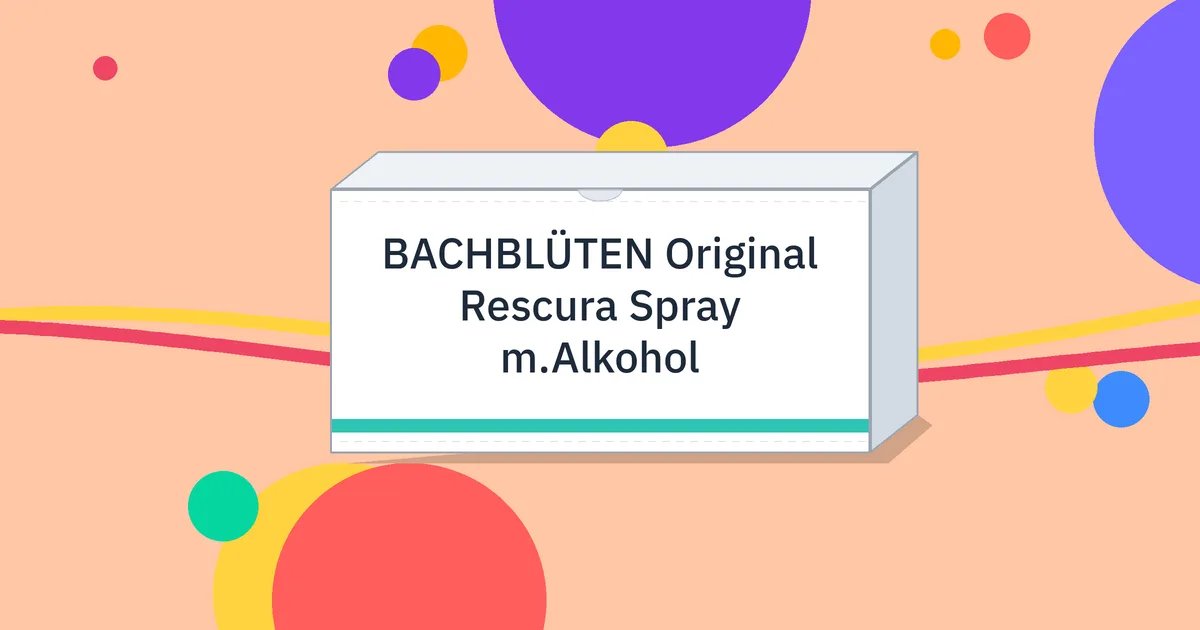 Symbolbild: Packung mit der Aufschrift BACHBLÜTEN Original Rescura Spray m.Alkohol (PZN 16802173) – Verfügbarkeit und Bezug in Apotheken in Frankfurt am Main