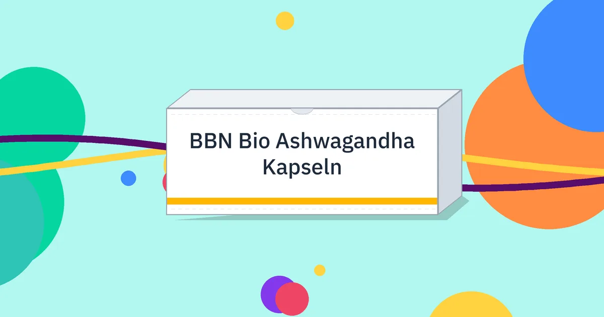 Symbolbild: Packung mit der Aufschrift BBN Bio Ashwagandha Kapseln (PZN 19476389) – Verfügbarkeit und Bezug in Apotheken in Frankfurt am Main