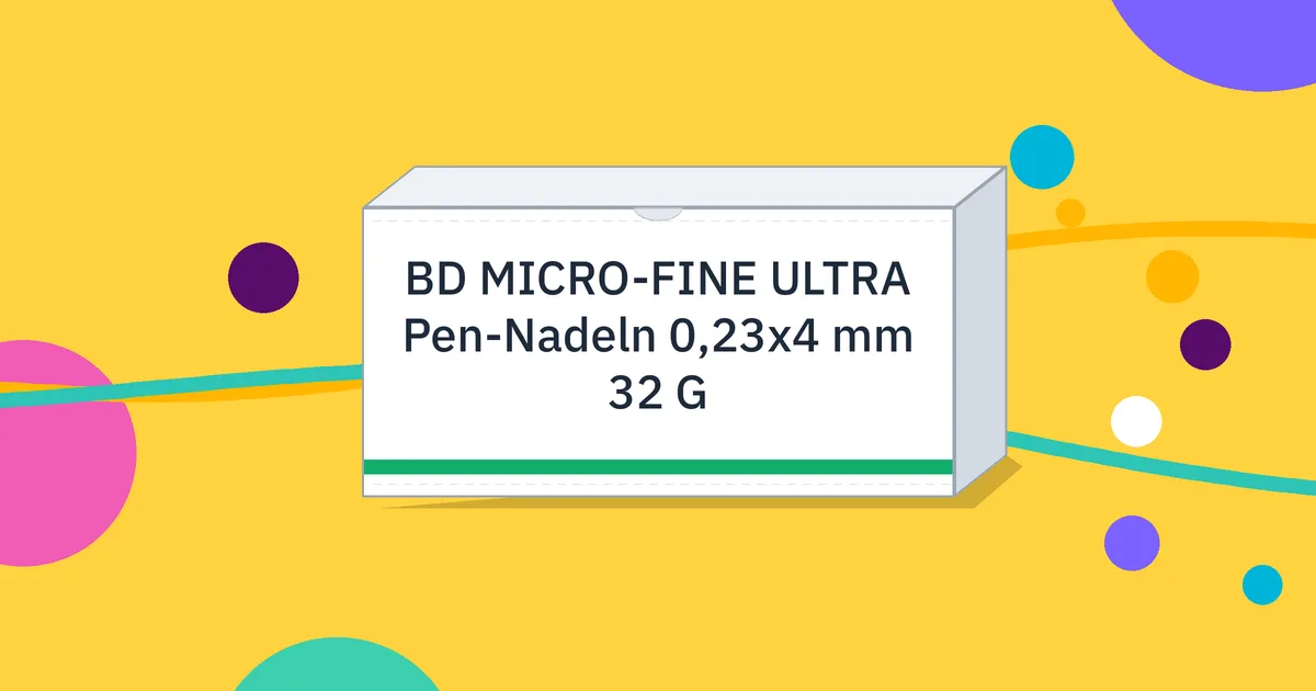 Symbolbild: Packung mit der Aufschrift BD MICRO-FINE ULTRA Pen-Nadeln 0,23x4 mm 32 G (PZN 15318179) – Verfügbarkeit und Bezug in Apotheken in Frankfurt am Main