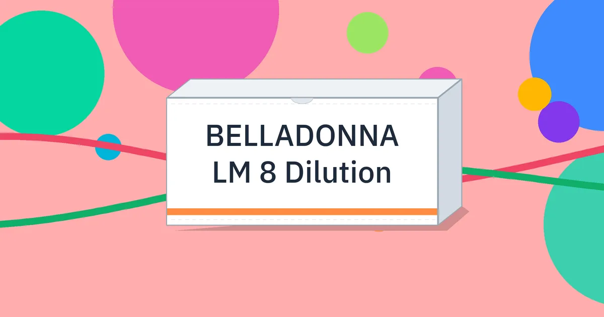 Symbolbild: Packung mit der Aufschrift BELLADONNA LM 8 Dilution (PZN 12791113) – Verfügbarkeit und Bezug in Apotheken in Frankfurt am Main