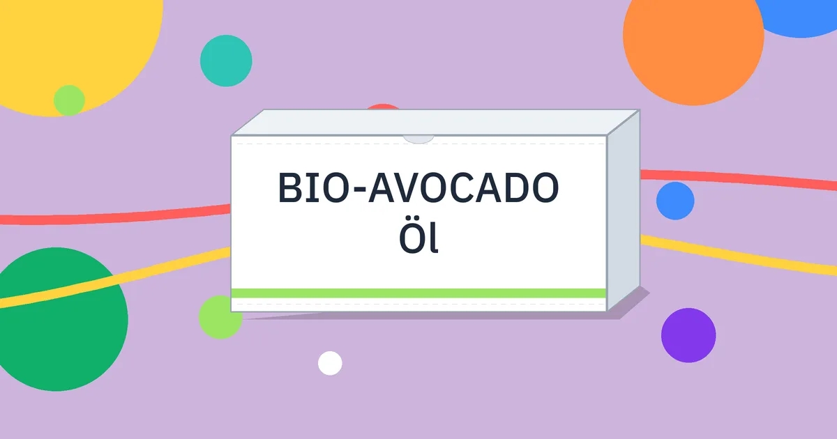 Symbolbild: Packung mit der Aufschrift BIO-AVOCADO Öl (PZN 17415691) – Verfügbarkeit und Bezug in Apotheken in Frankfurt am Main