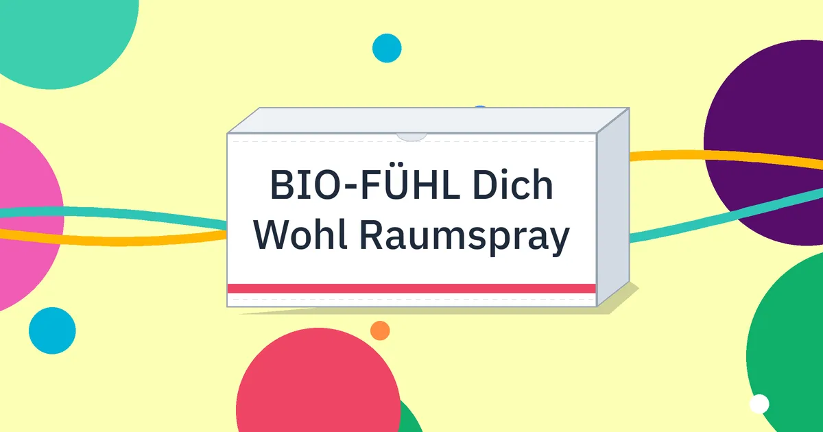 Symbolbild: Packung mit der Aufschrift BIO-FÜHL Dich Wohl Raumspray (PZN 18881596) – Verfügbarkeit und Bezug in Apotheken in Frankfurt am Main