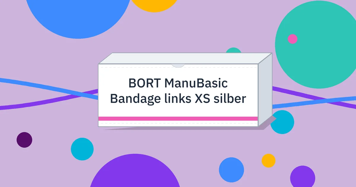 Symbolbild: Packung mit der Aufschrift BORT ManuBasic Bandage links XS silber (PZN 07670100) – Verfügbarkeit und Bezug in Apotheken in Frankfurt am Main