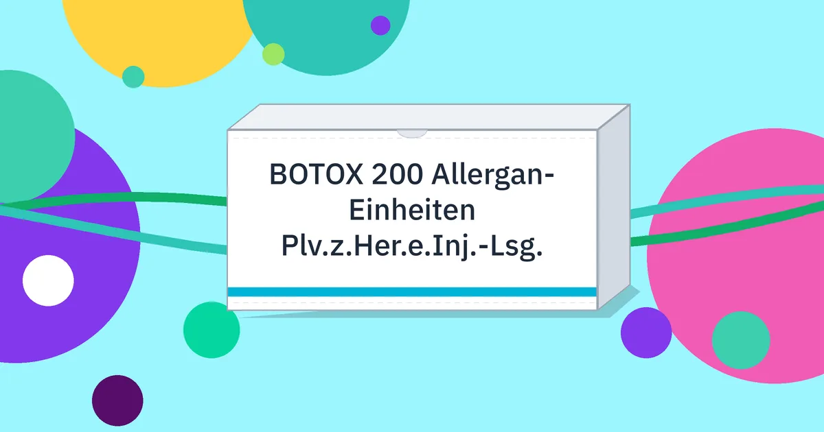 Symbolbild: Packung mit der Aufschrift BOTOX 200 Allergan-Einheiten Plv.z.Her.e.Inj.-Lsg. (PZN 10933402) – Verfügbarkeit und Bezug in Apotheken in Frankfurt am Main