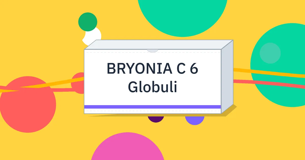 Symbolbild: Packung mit der Aufschrift BRYONIA C 6 Globuli (PZN 16669343) – Verfügbarkeit und Bezug in Apotheken in Frankfurt am Main