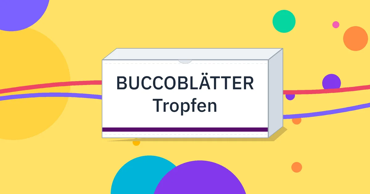 Symbolbild: Packung mit der Aufschrift BUCCOBLÄTTER Tropfen (PZN 17555015) – Verfügbarkeit und Bezug in Apotheken in Frankfurt am Main