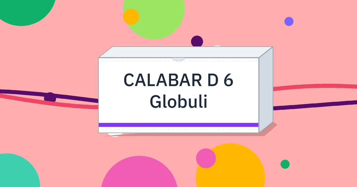 Symbolbild: Packung mit der Aufschrift CALABAR D 6 Globuli (PZN 16689647) – Verfügbarkeit und Bezug in Apotheken in Frankfurt am Main