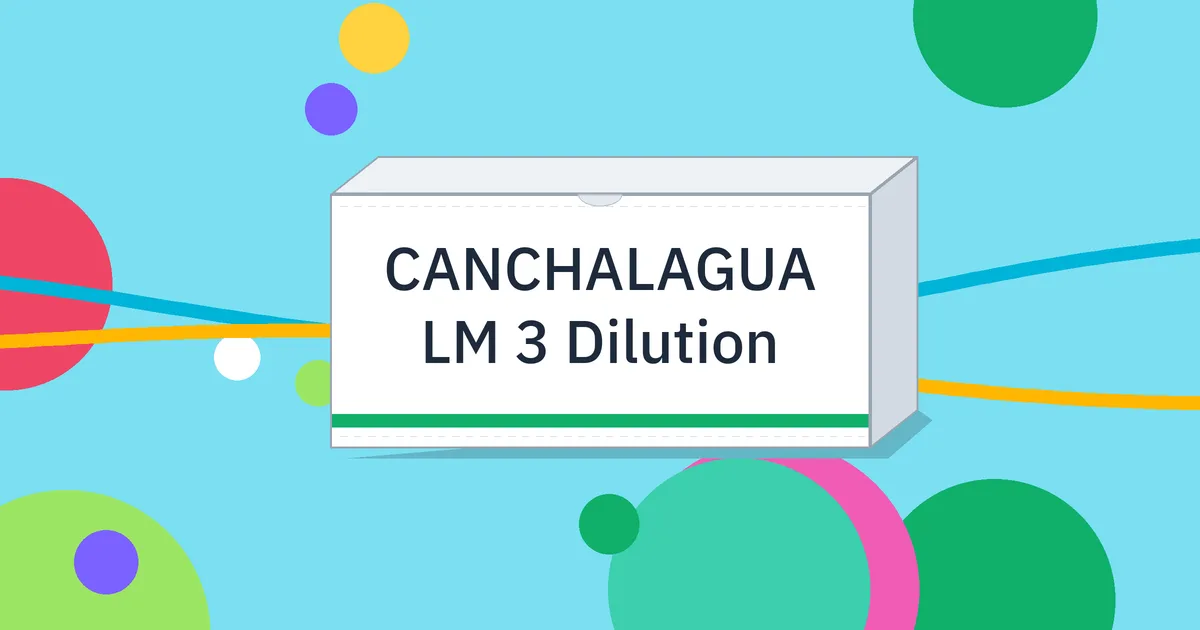 Symbolbild: Packung mit der Aufschrift CANCHALAGUA LM 3 Dilution (PZN 13412402) – Verfügbarkeit und Bezug in Apotheken in Frankfurt am Main