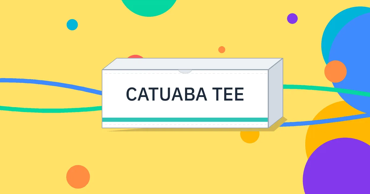 Symbolbild: Packung mit der Aufschrift CATUABA TEE (PZN 01441054) – Verfügbarkeit und Bezug in Apotheken in Frankfurt am Main