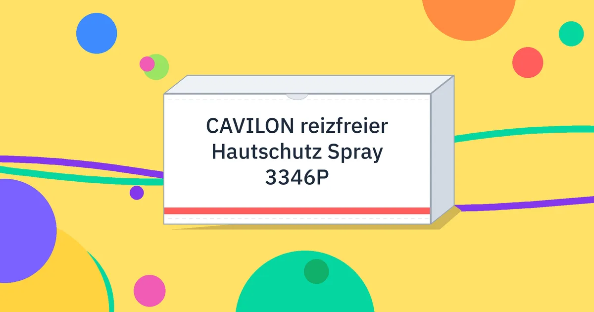 Symbolbild: Packung mit der Aufschrift CAVILON reizfreier Hautschutz Spray 3346P (PZN 18853016) – Verfügbarkeit und Bezug in Apotheken in Frankfurt am Main