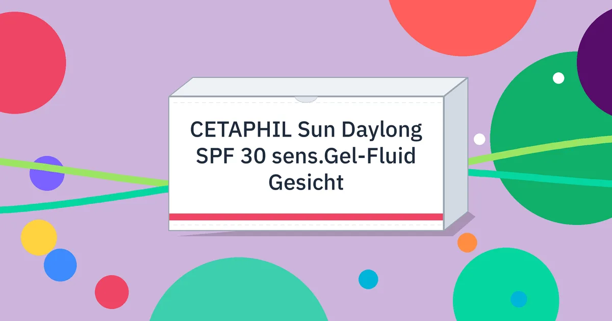 Symbolbild: Packung mit der Aufschrift CETAPHIL Sun Daylong SPF 30 sens.Gel-Fluid Gesicht (PZN 14237214) – Verfügbarkeit und Bezug in Apotheken in Frankfurt am Main