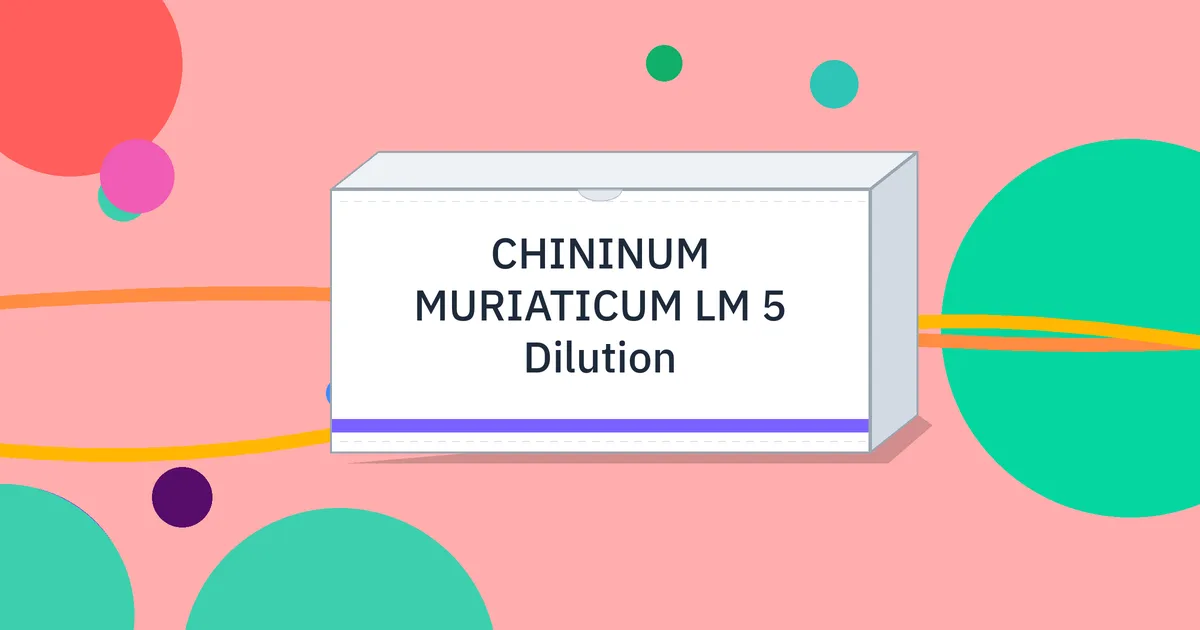 Symbolbild: Packung mit der Aufschrift CHININUM MURIATICUM LM 5 Dilution (PZN 12815055) – Verfügbarkeit und Bezug in Apotheken in Frankfurt am Main