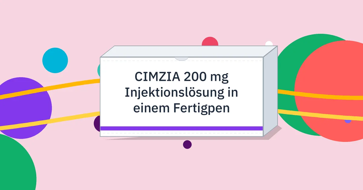 Symbolbild: Packung mit der Aufschrift CIMZIA 200 mg Injektionslösung in einem Fertigpen (PZN 14055223) – Verfügbarkeit und Bezug in Apotheken in Frankfurt am Main
