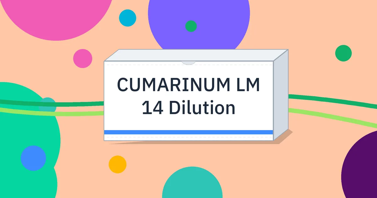 Symbolbild: Packung mit der Aufschrift CUMARINUM LM 14 Dilution (PZN 12836844) – Verfügbarkeit und Bezug in Apotheken in Frankfurt am Main