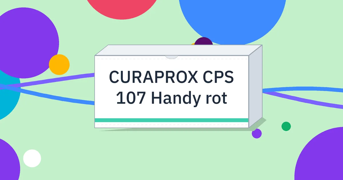 Symbolbild: Packung mit der Aufschrift CURAPROX CPS 107 Handy rot (PZN 02408254) – Verfügbarkeit und Bezug in Apotheken in Frankfurt am Main