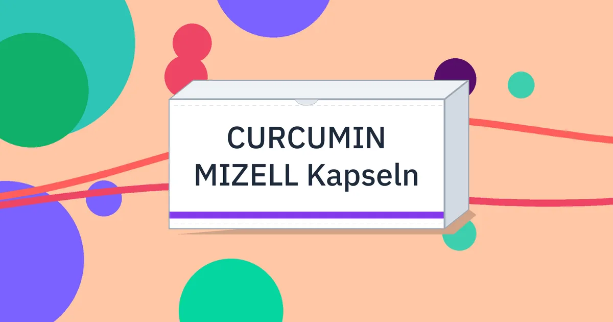 Symbolbild: Packung mit der Aufschrift CURCUMIN MIZELL Kapseln (PZN 19184830) – Verfügbarkeit und Bezug in Apotheken in Frankfurt am Main
