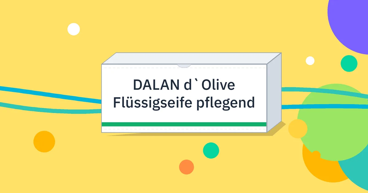 Symbolbild: Packung mit der Aufschrift DALAN d`Olive Flüssigseife pflegend (PZN 17166667) – Verfügbarkeit und Bezug in Apotheken in Frankfurt am Main