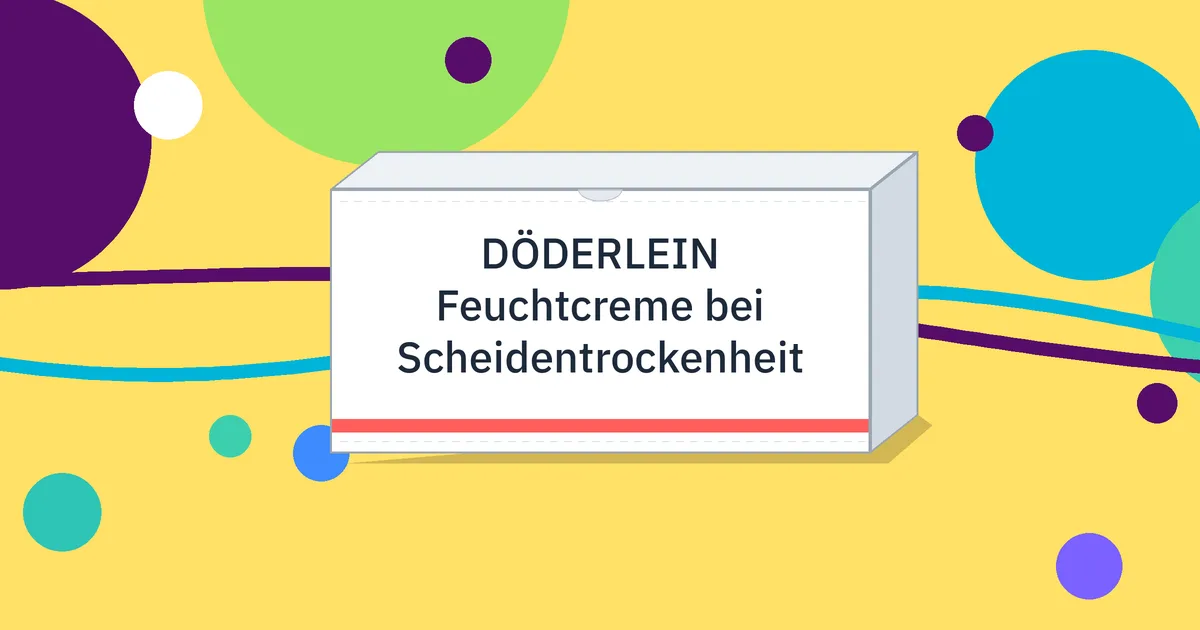 Symbolbild: Packung mit der Aufschrift DÖDERLEIN Feuchtcreme bei Scheidentrockenheit (PZN 19777435) – Verfügbarkeit und Bezug in Apotheken in Frankfurt am Main