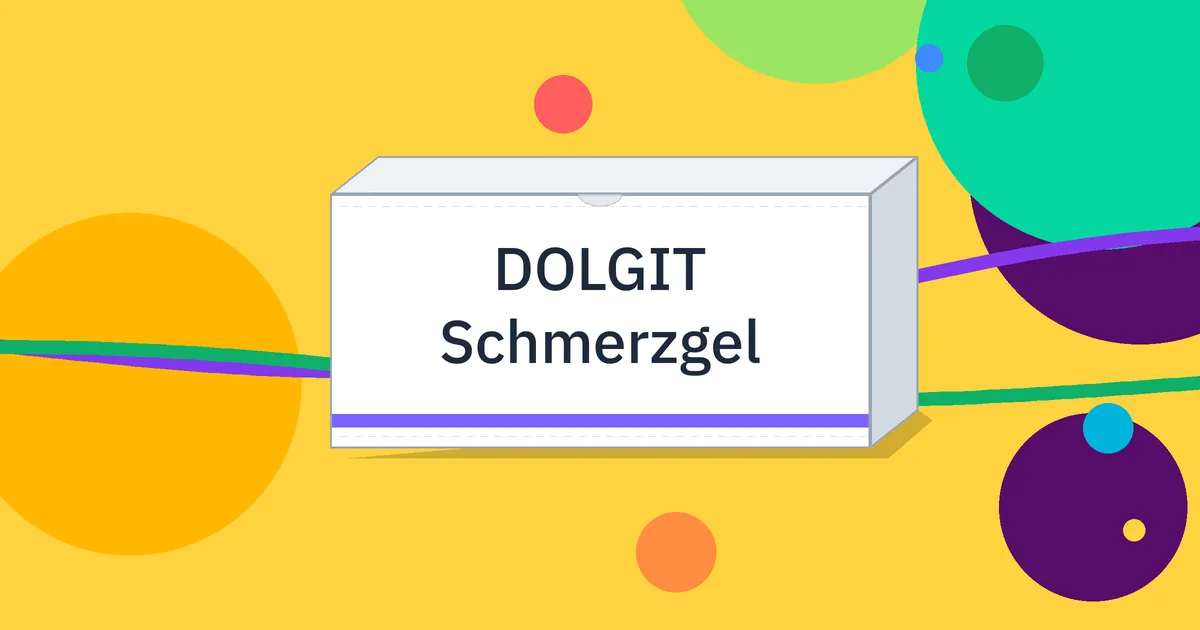 Symbolbild: Packung mit der Aufschrift DOLGIT Schmerzgel (PZN 08556010) – Verfügbarkeit und Bezug in Apotheken in Frankfurt am Main