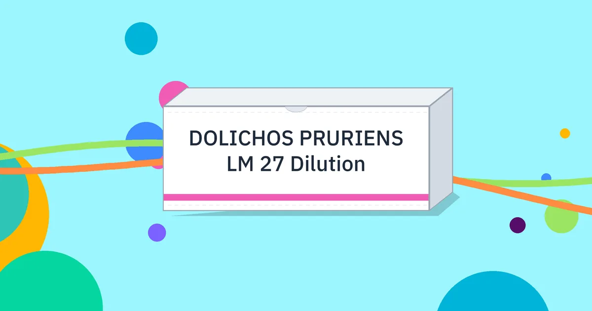 Symbolbild: Packung mit der Aufschrift DOLICHOS PRURIENS LM 27 Dilution (PZN 13466728) – Verfügbarkeit und Bezug in Apotheken in Frankfurt am Main