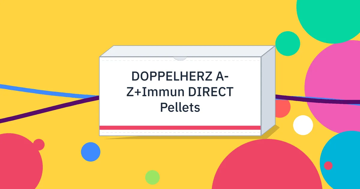 Symbolbild: Packung mit der Aufschrift DOPPELHERZ A-Z+Immun DIRECT Pellets (PZN 16687909) – Verfügbarkeit und Bezug in Apotheken in Frankfurt am Main