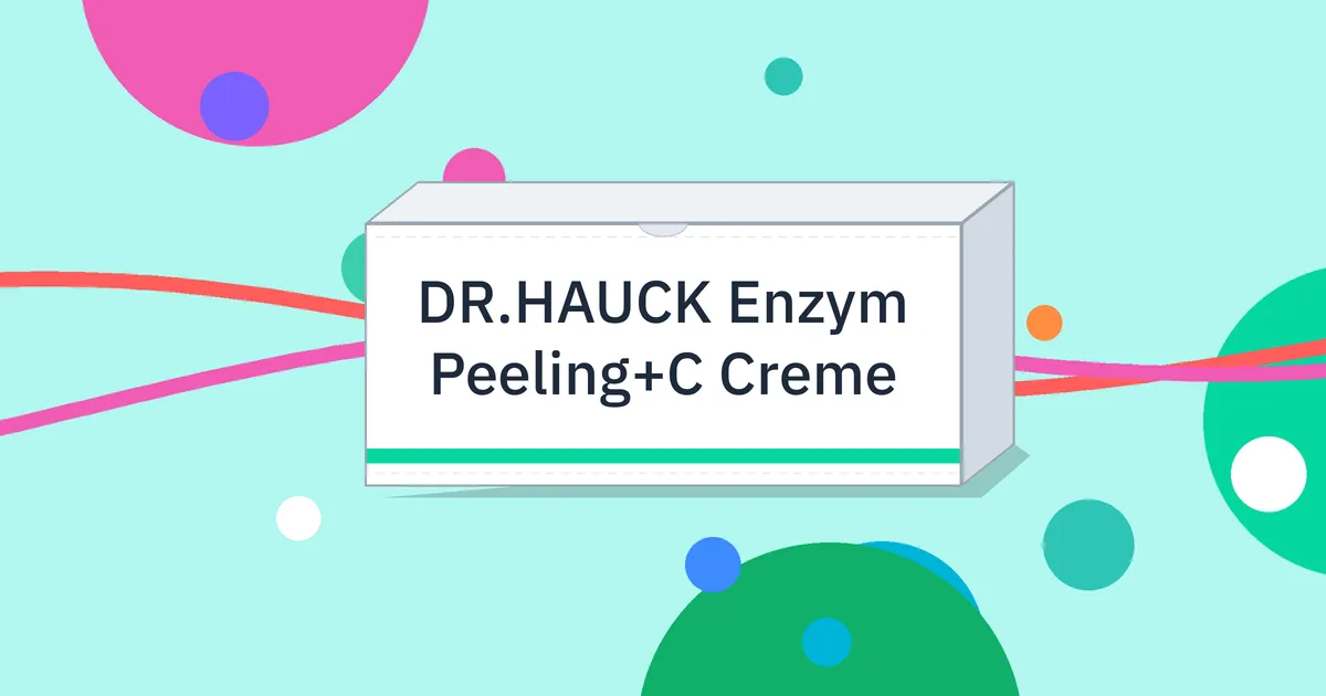 Symbolbild: Packung mit der Aufschrift DR.HAUCK Enzym Peeling+C Creme (PZN 18613795) – Verfügbarkeit und Bezug in Apotheken in Frankfurt am Main