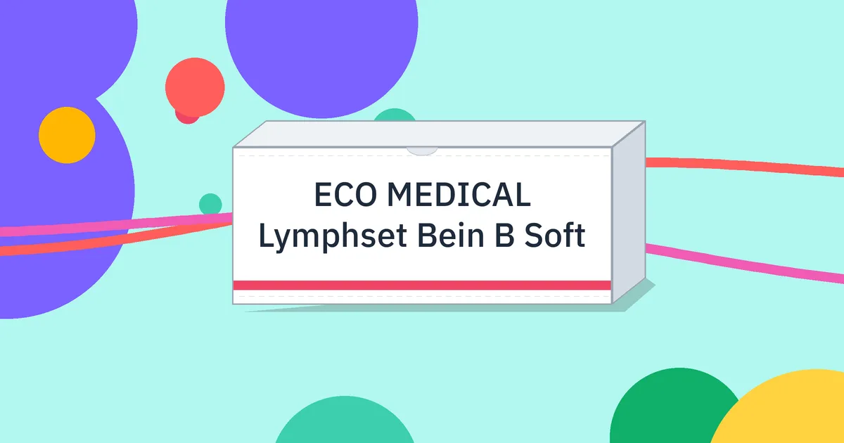 Symbolbild: Packung mit der Aufschrift ECO MEDICAL Lymphset Bein B Soft (PZN 18718910) – Verfügbarkeit und Bezug in Apotheken in Frankfurt am Main