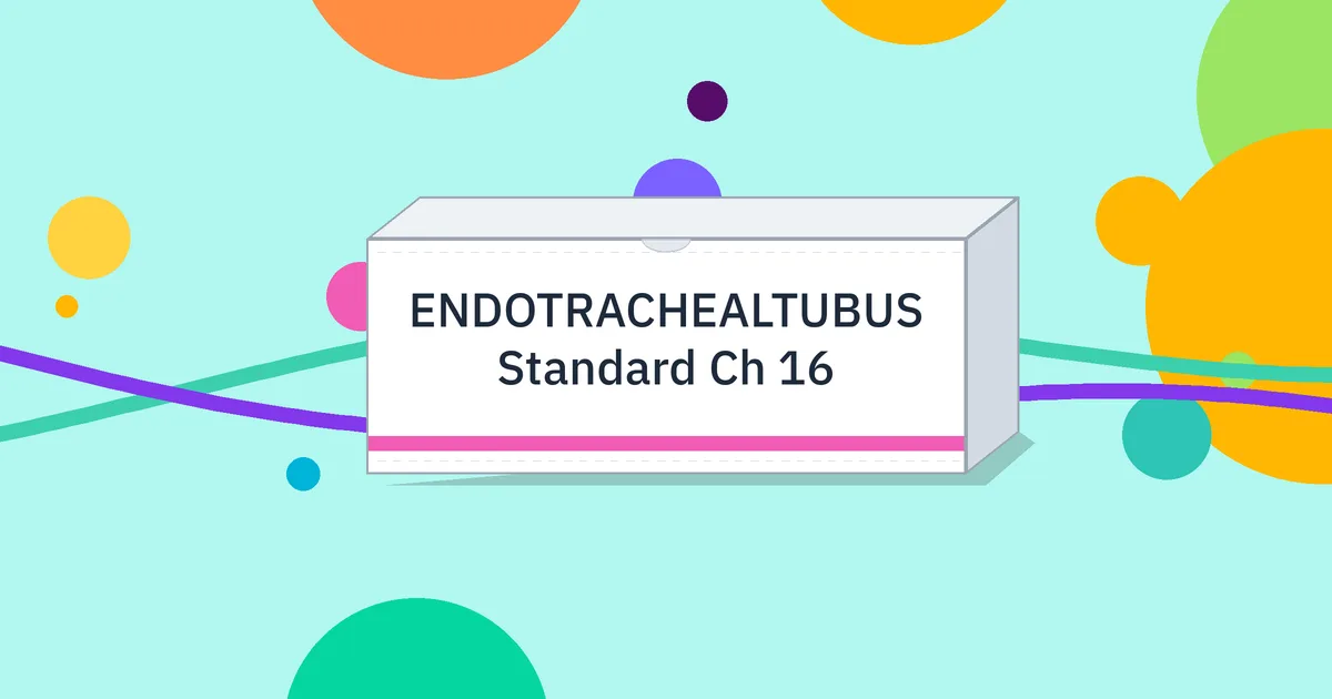 Symbolbild: Packung mit der Aufschrift ENDOTRACHEALTUBUS Standard Ch 16 (PZN 04472055) – Verfügbarkeit und Bezug in Apotheken in Frankfurt am Main
