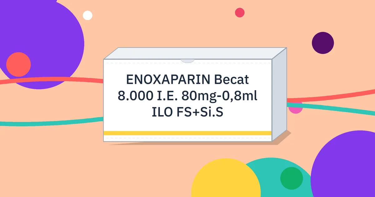 Symbolbild: Packung mit der Aufschrift ENOXAPARIN Becat 8.000 I.E. 80mg-0,8ml ILO FS+Si.S (PZN 13509113) – Verfügbarkeit und Bezug in Apotheken in Frankfurt am Main