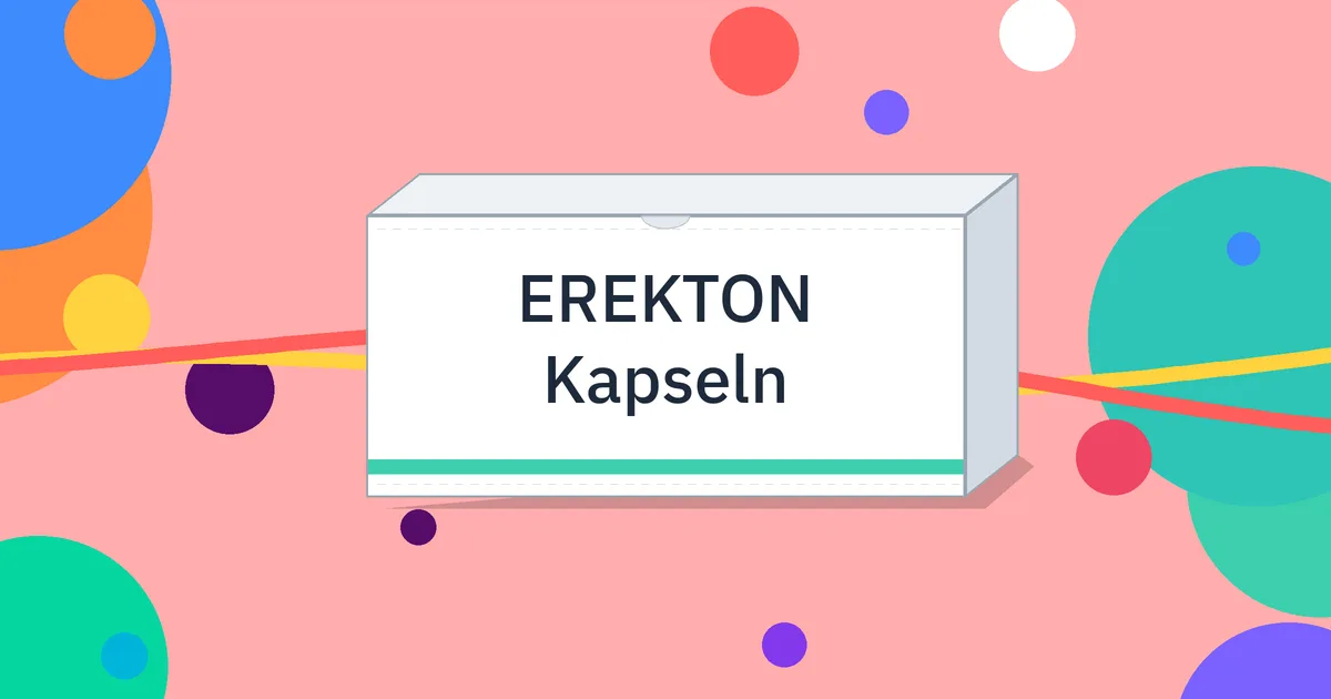 Symbolbild: Packung mit der Aufschrift EREKTON Kapseln (PZN 10042703) – Verfügbarkeit und Bezug in Apotheken in Frankfurt am Main
