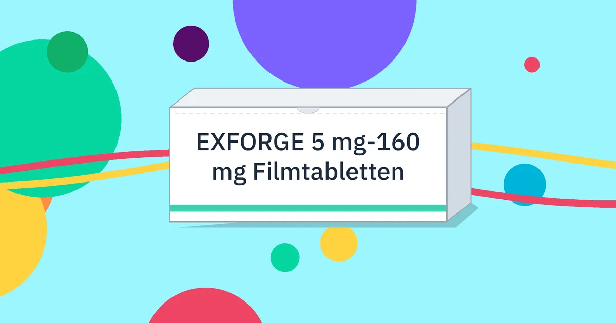 Symbolbild: Packung mit der Aufschrift EXFORGE 5 mg-160 mg Filmtabletten (PZN 06441343) – Verfügbarkeit und Bezug in Apotheken in Frankfurt am Main