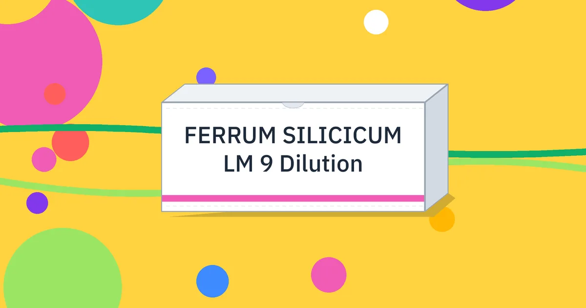 Symbolbild: Packung mit der Aufschrift FERRUM SILICICUM LM 9 Dilution (PZN 12852990) – Verfügbarkeit und Bezug in Apotheken in Frankfurt am Main