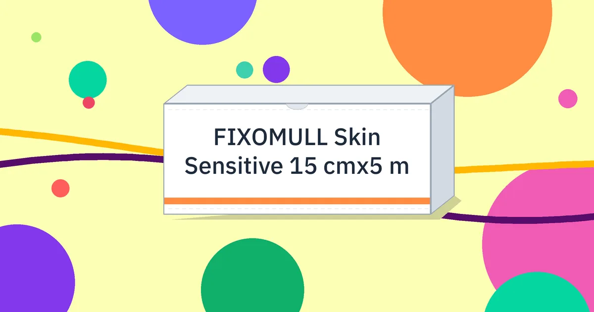 Symbolbild: Packung mit der Aufschrift FIXOMULL Skin Sensitive 15 cmx5 m (PZN 20228840) – Verfügbarkeit und Bezug in Apotheken in Frankfurt am Main